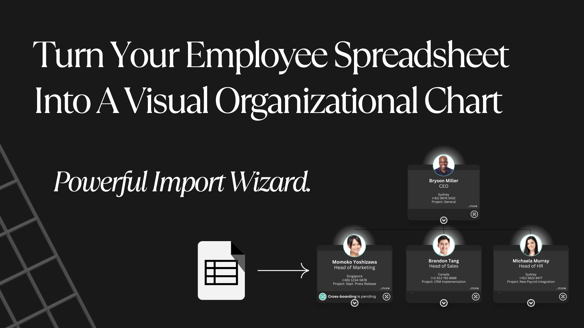 Transform Employee Data into Visual Org Charts with Import Wizard